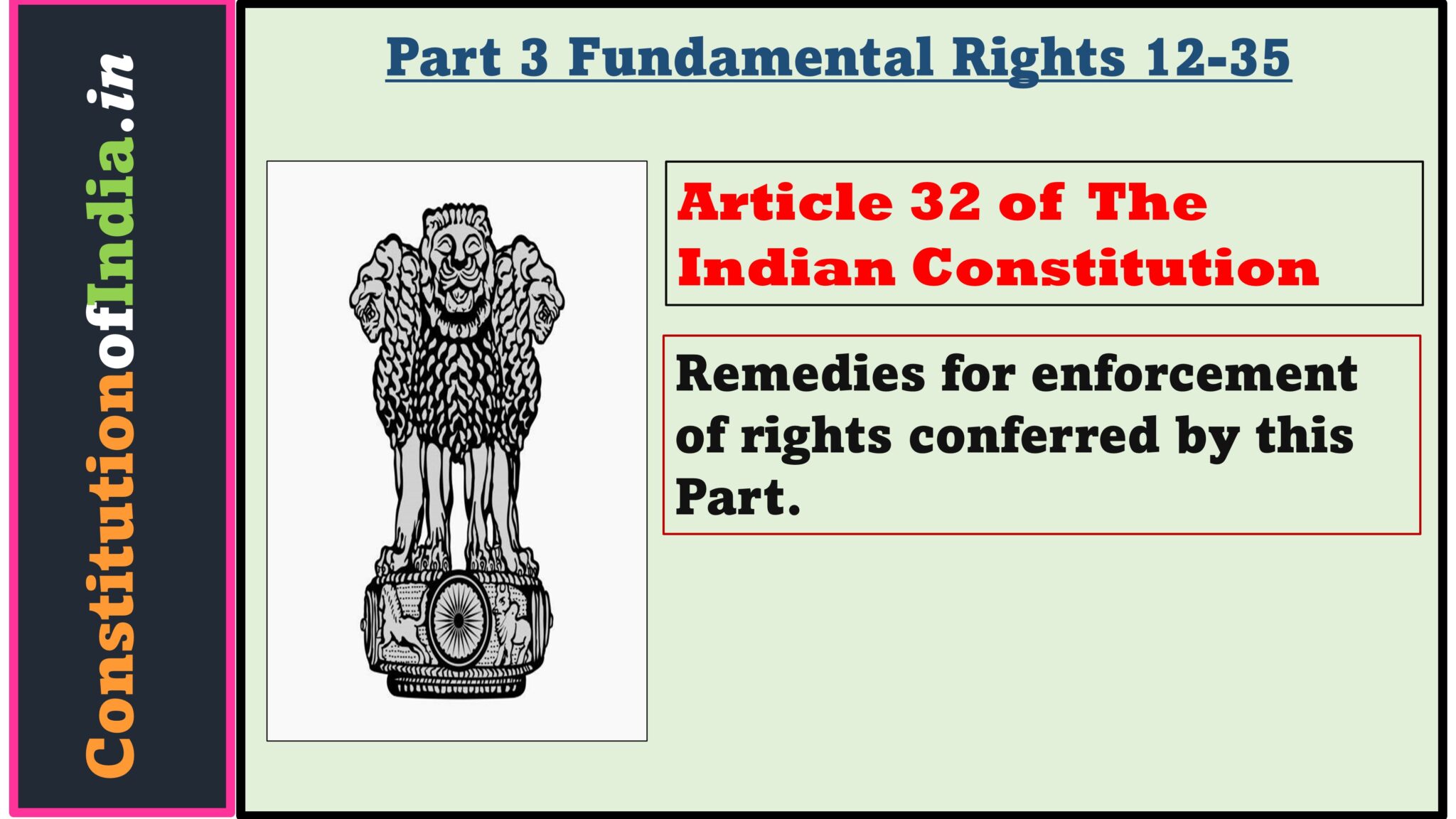 Article 32 of Indian Constitution – Right to Constitutional Remedies in ...