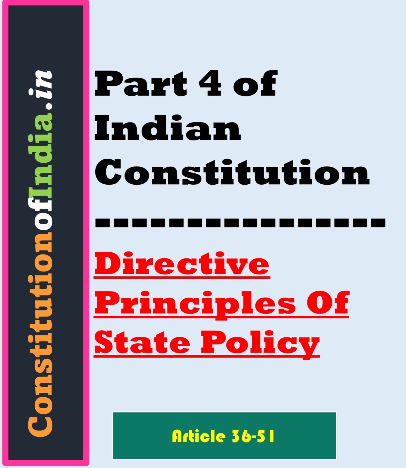 Parts of Indian Constitution - ConstitutionofIndia.in