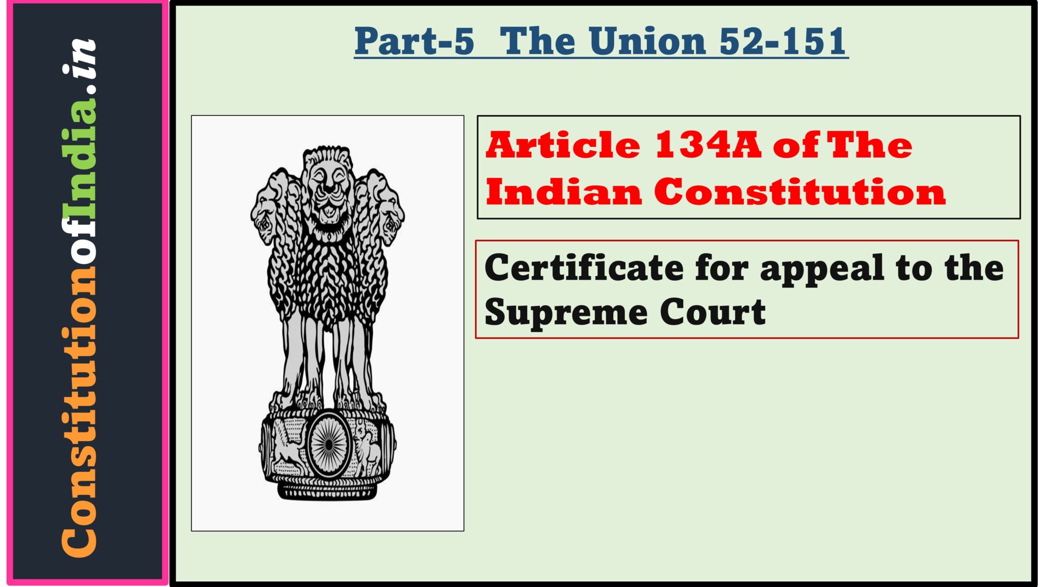 Article 134 of Indian Constitution - ConstitutionofIndia.in