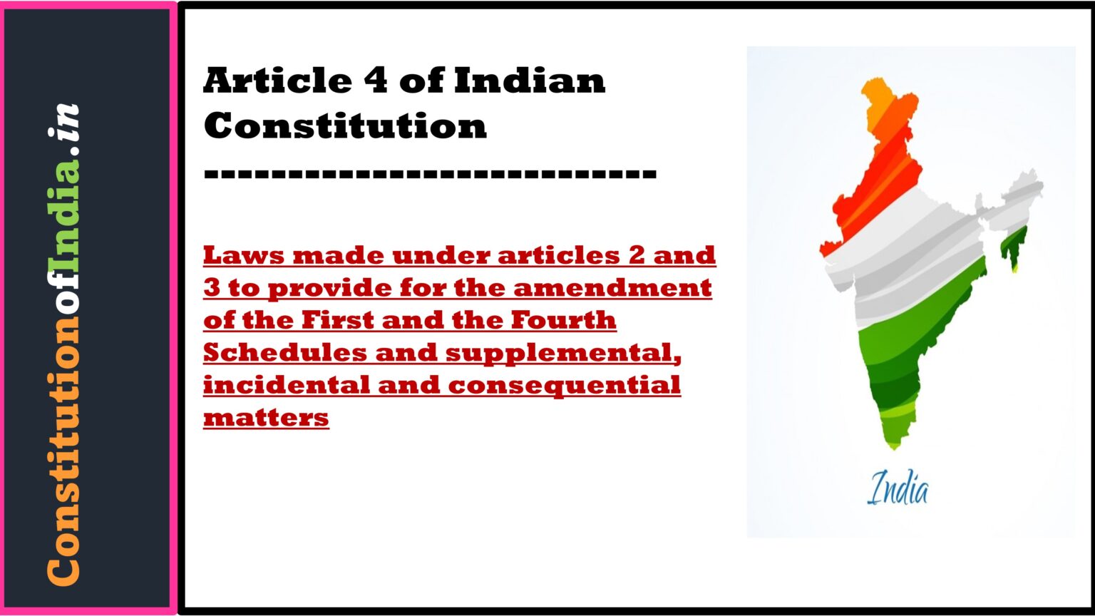 Article 4 of Indian Constitution - ConstitutionofIndia.in
