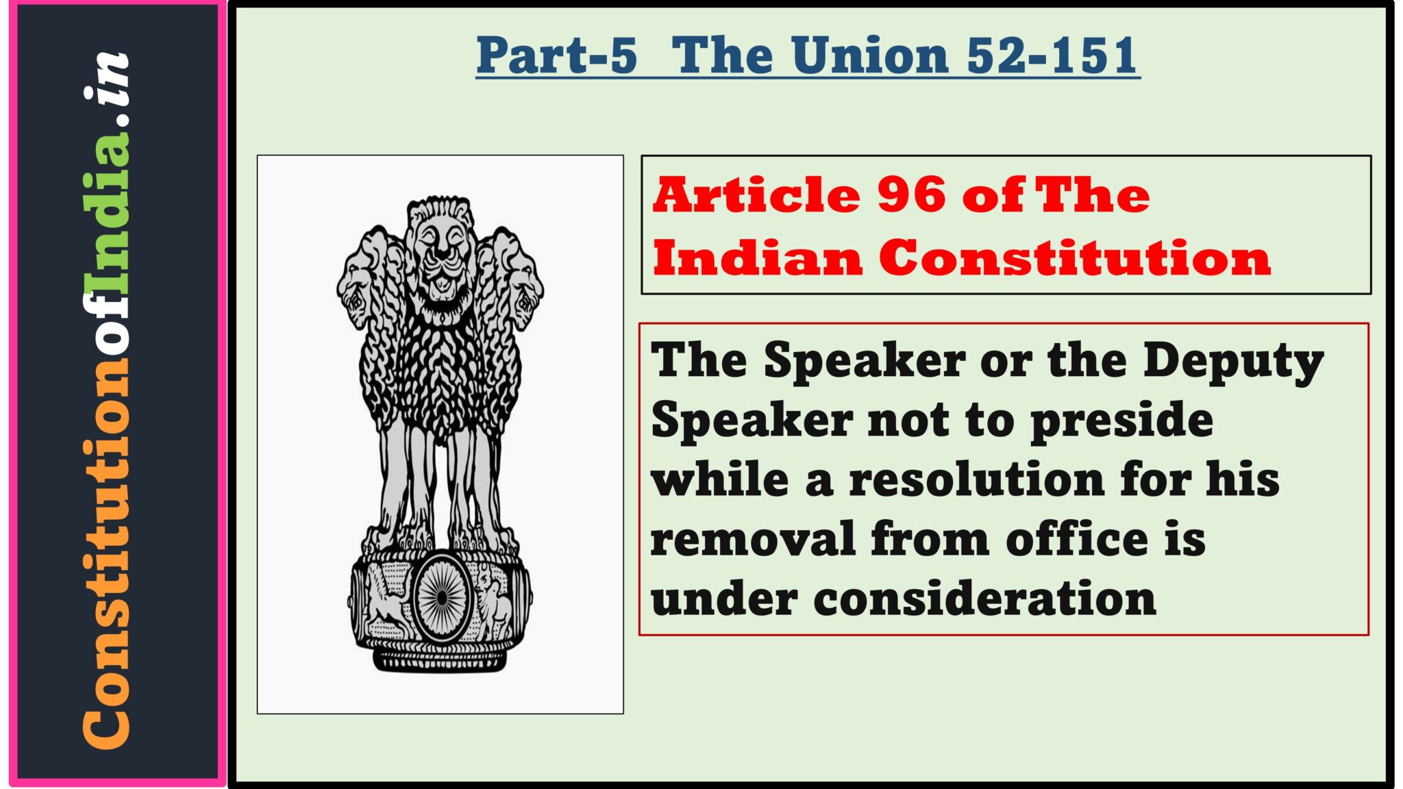 Article 96 of Indian Constitution - ConstitutionofIndia.in