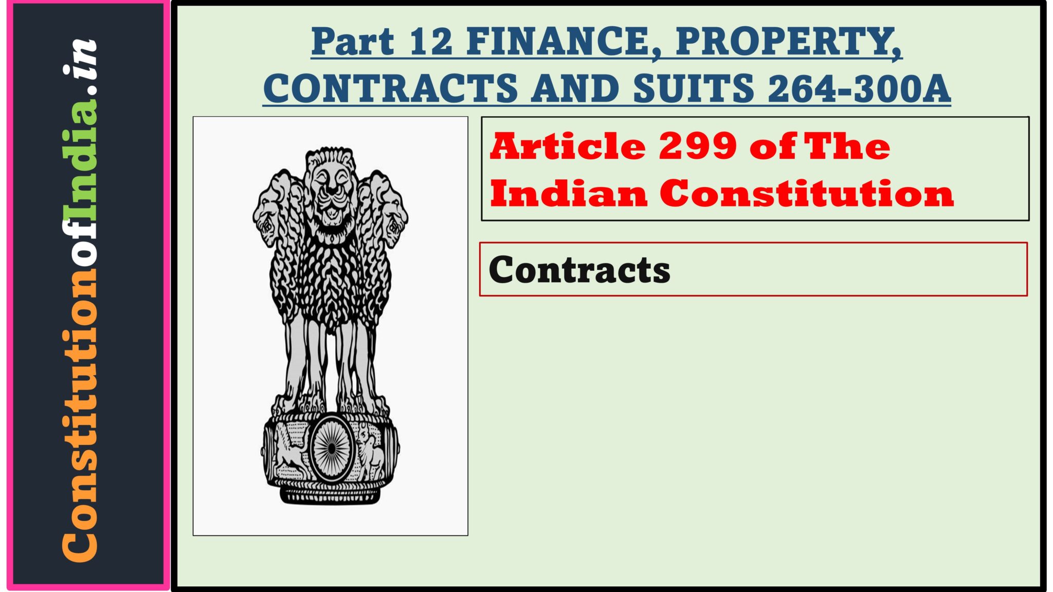 Article 299 of Indian Constitution - ConstitutionofIndia.in Article 299 of Indian Constitution - ConstitutionofIndia.in