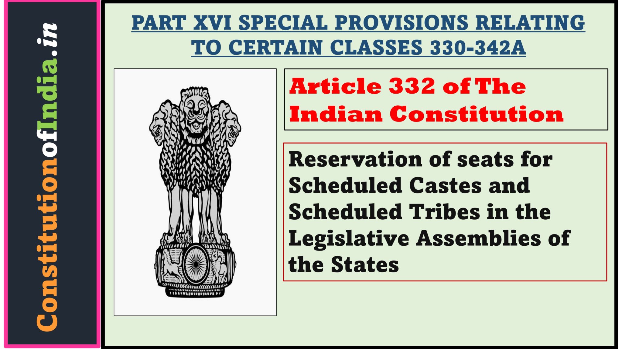 Article 332 of Indian Constitution - ConstitutionofIndia.in