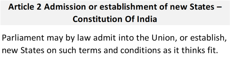 Article 2 of Indian Constitution - ConstitutionofIndia.in