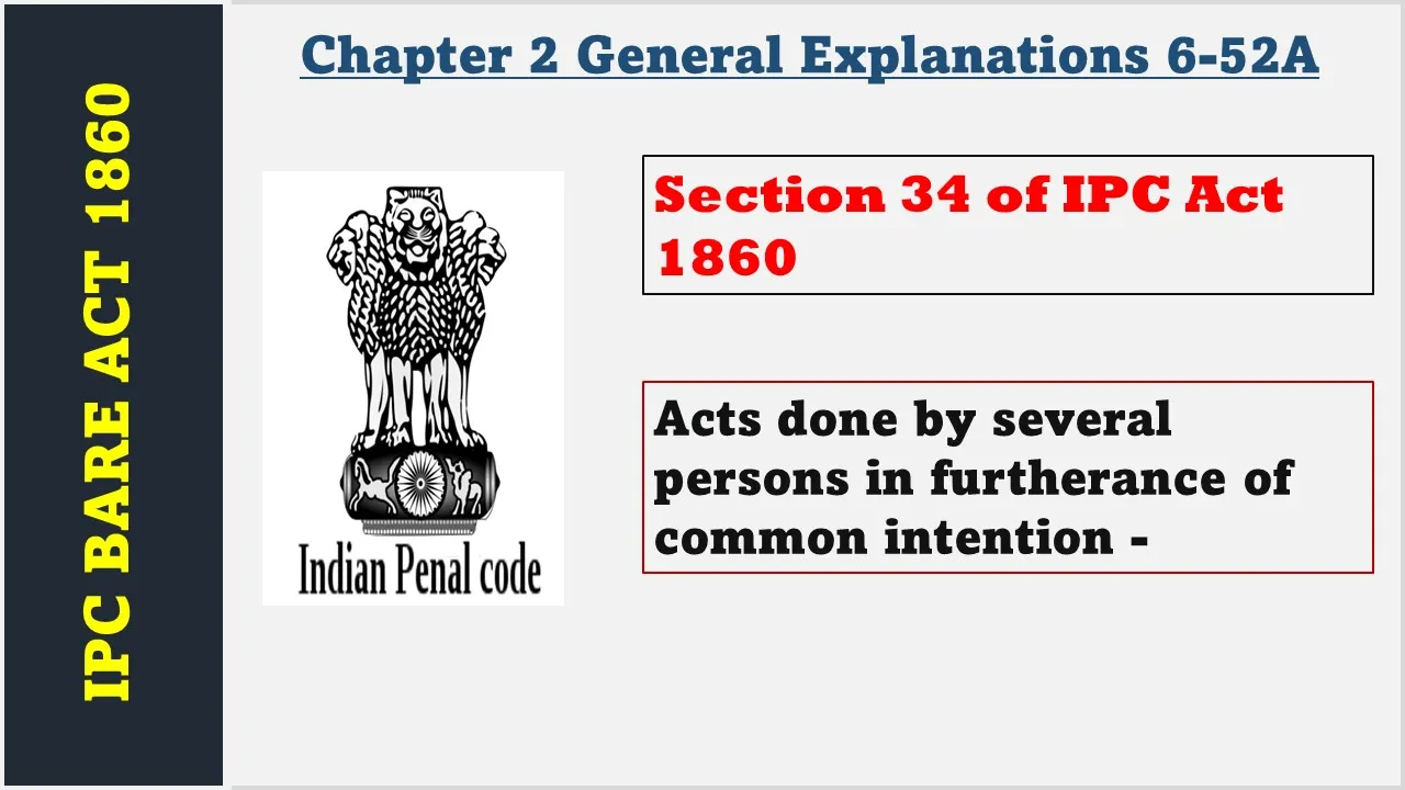 Section 34 Of IPC ConstitutionofIndia in Section 34 Of IPC ConstitutionofIndia in